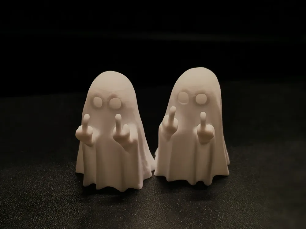 Middle Finger Ghost by 混乱邪恶的故事机 MakerWorld: Download Free 3D Models