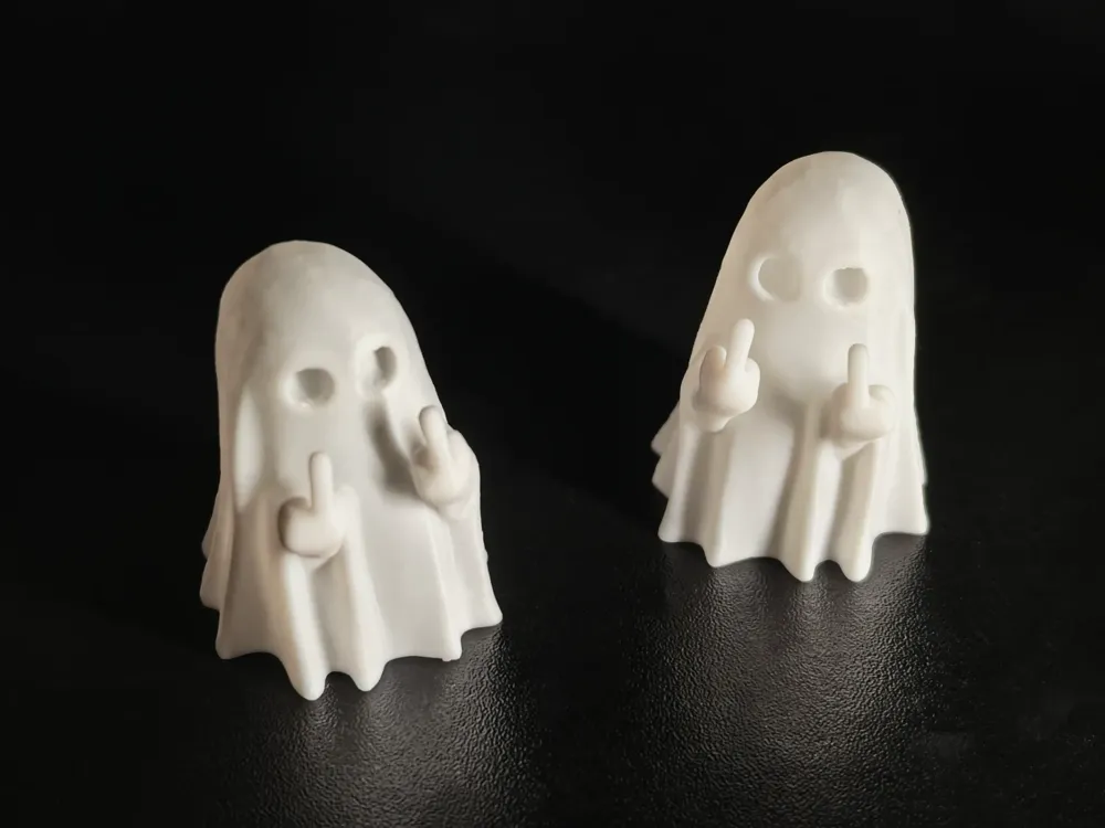 Middle Finger Ghost by 混乱邪恶的故事机 MakerWorld：無料3Dモデルをダウンロード