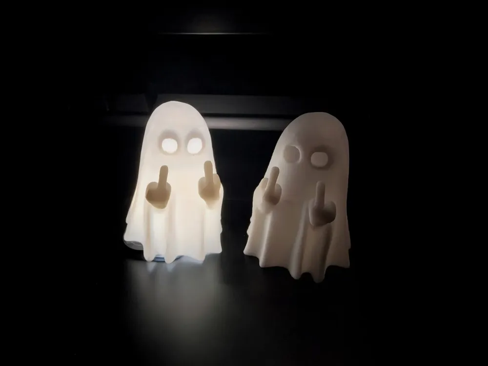 Middle Finger Ghost by 混乱邪恶的故事机 MakerWorld: Download Free 3D Models