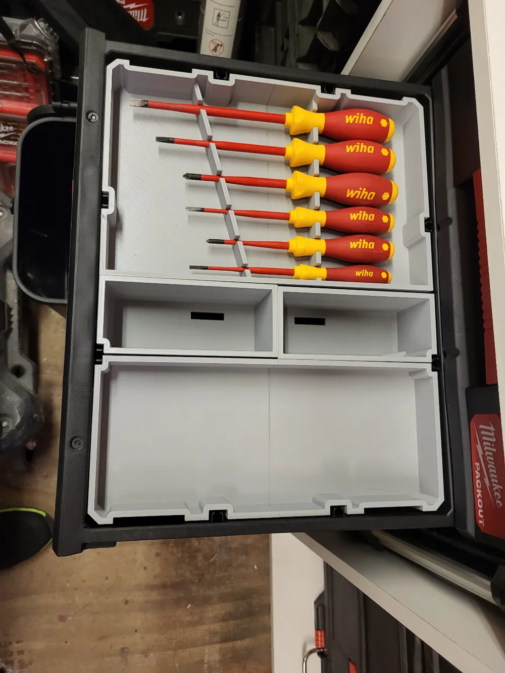 Milwaukee Packout drawer 65mm insert by Milwaukee Dave MakerWorld ...