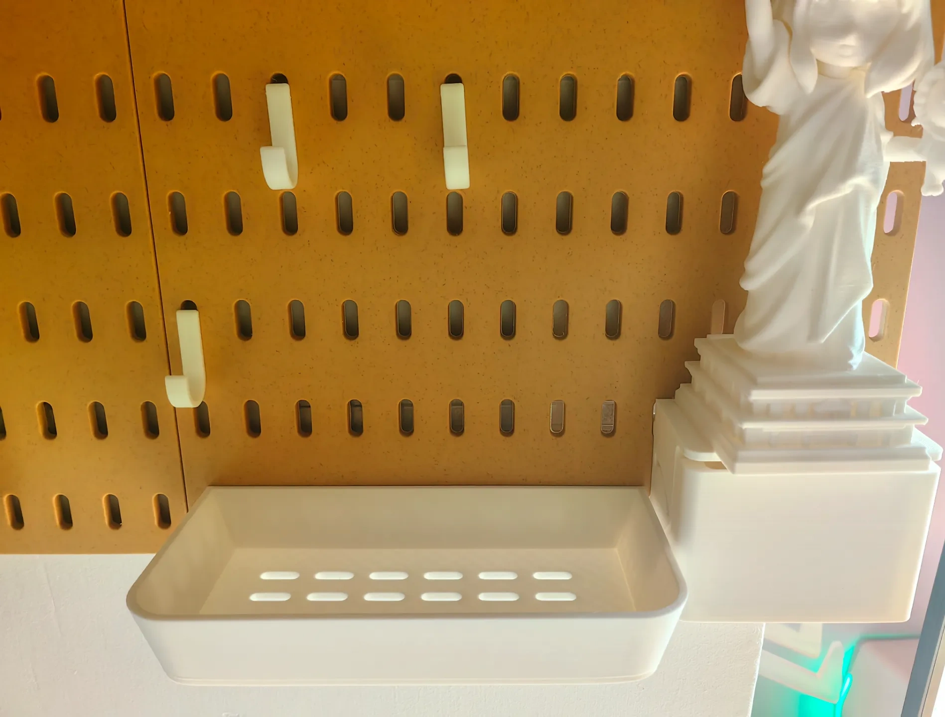 Compatible with IKEA pegboard trays, expandable bottom, suitable for A1 ...