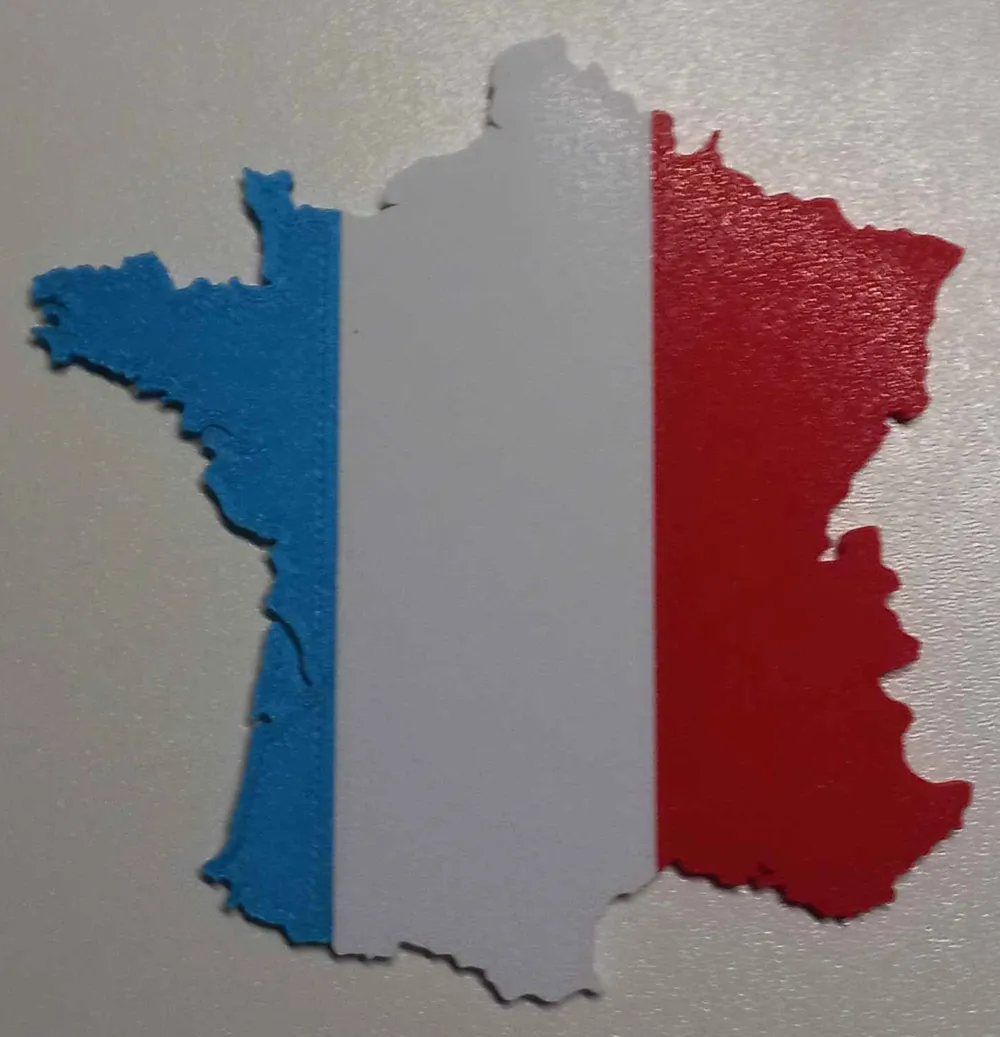 France Country Magnet (parametric) by mosselini1 - MakerWorld