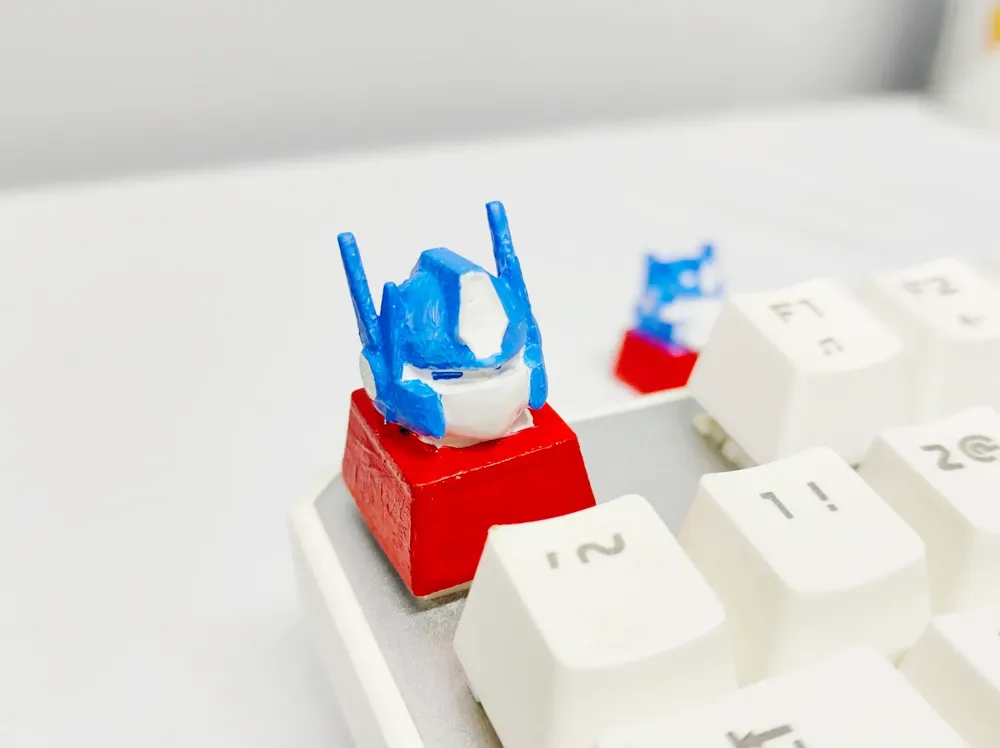 Optimus Prime Keycap 【Multicolor Print】【Q Version】【Complex Version】 by ...