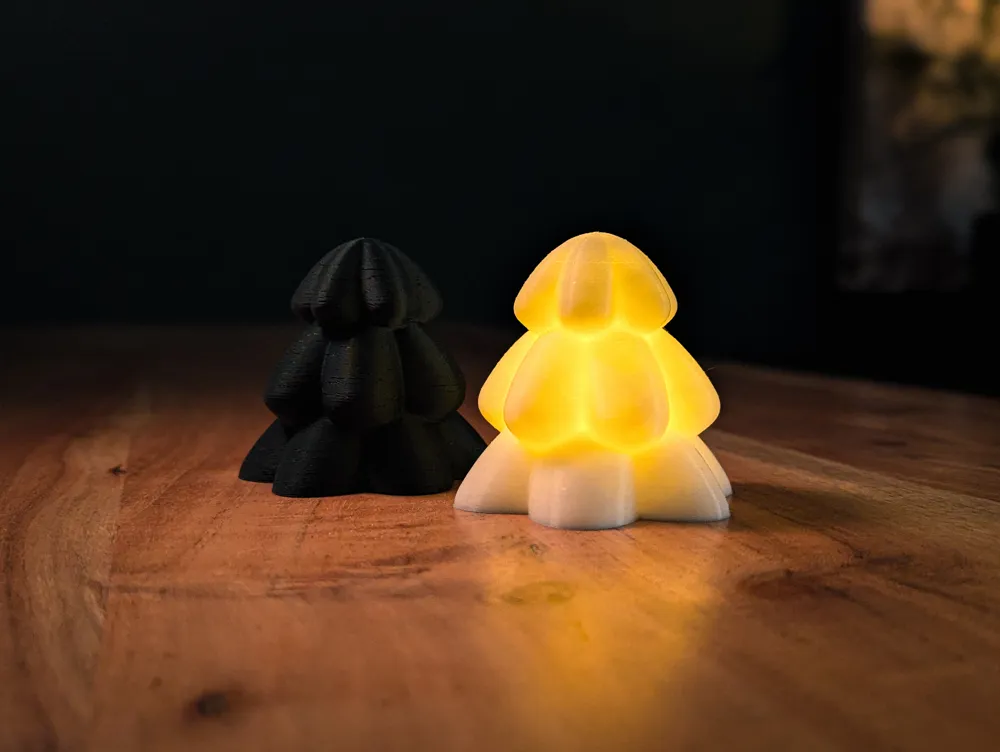 Christmas Tree Light (with Tealight insert) by MsPlanlos - MakerWorld