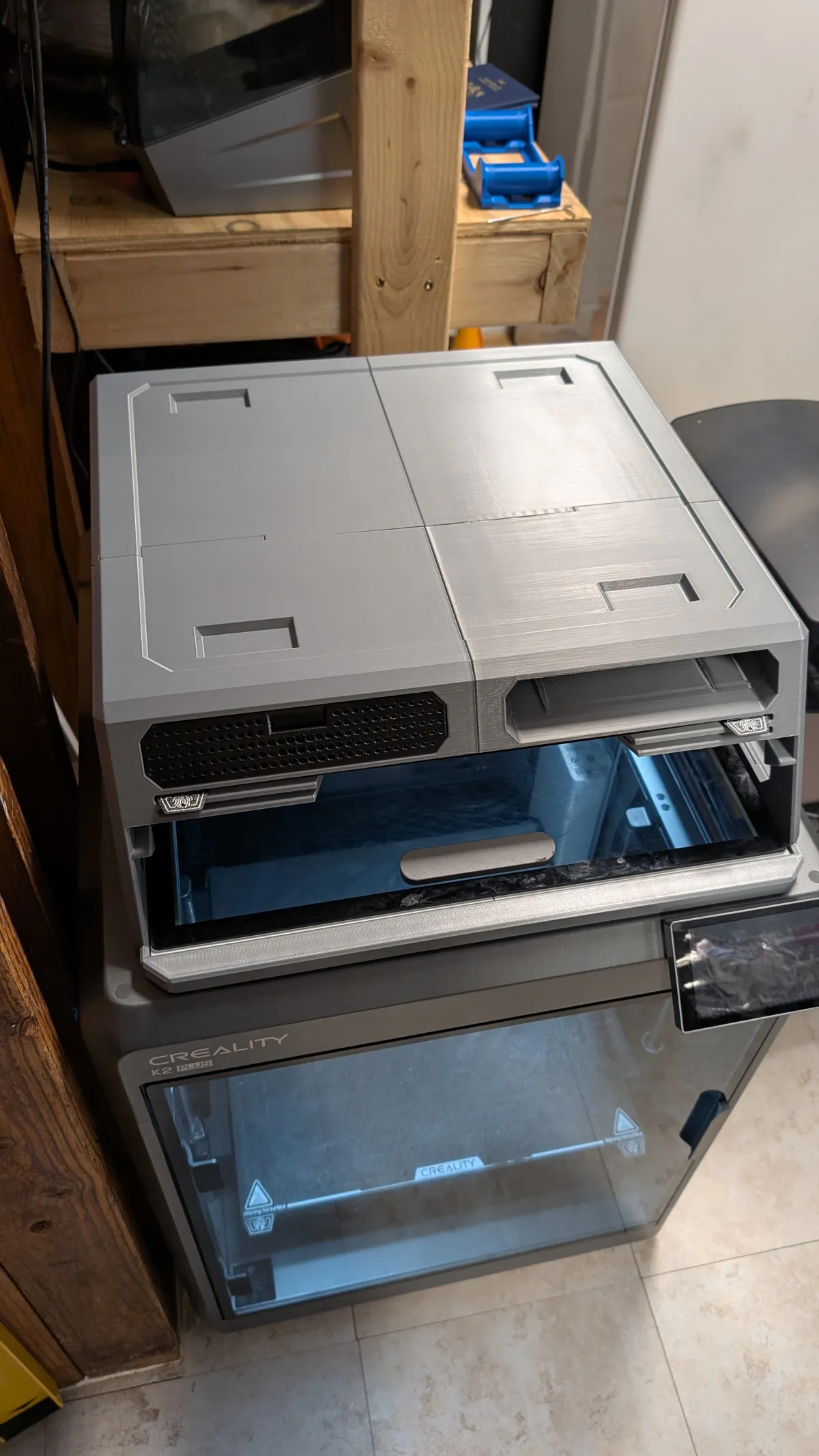K2 Plus – CFS Riser, Ventilation, and Storage - Free 3D Print Model ...