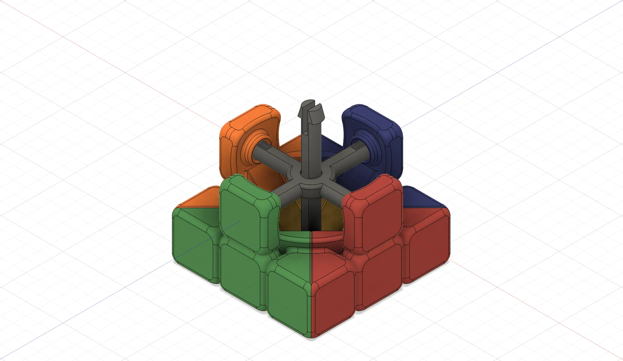 Rubik Style Cube Puzzle Style Colorblock by CZJ Studio MakerWorld ...
