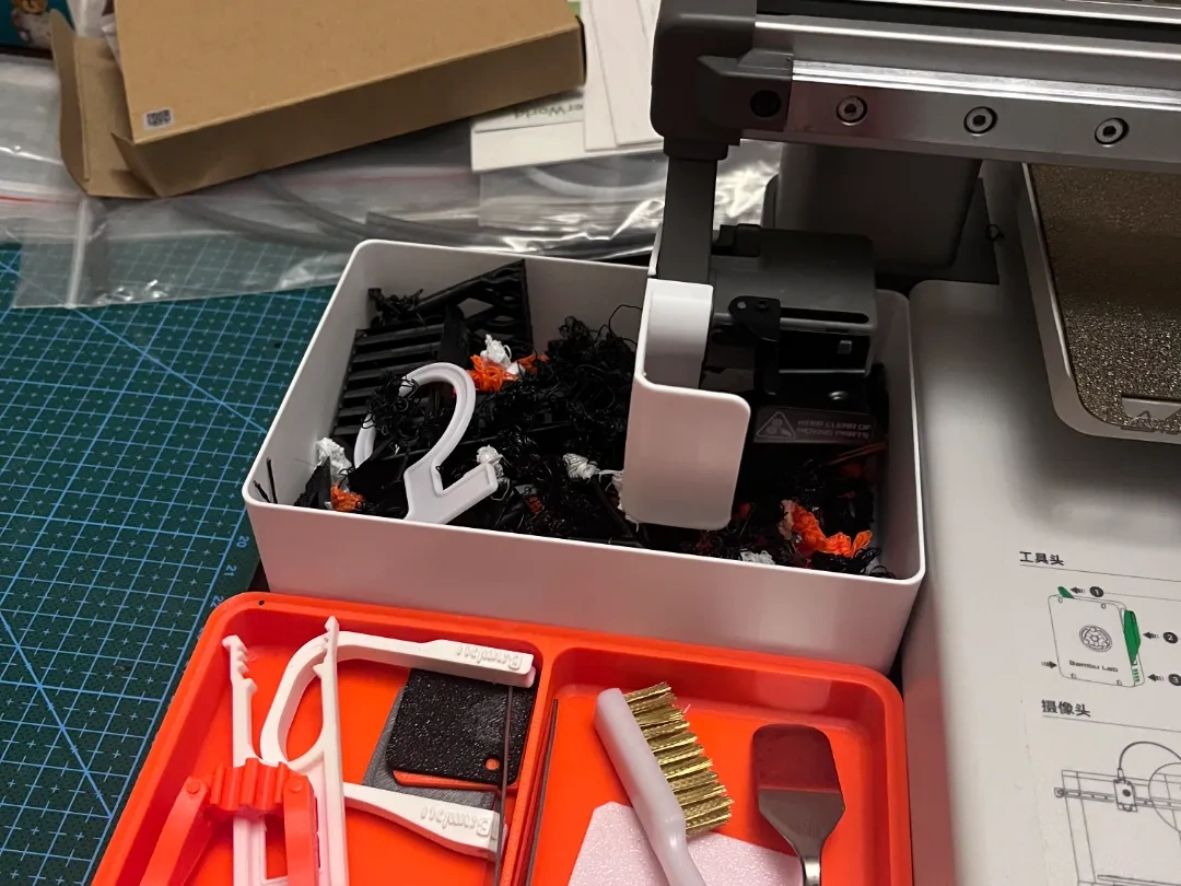 A filament collection box designed for use with the Bambu Lab filament ...