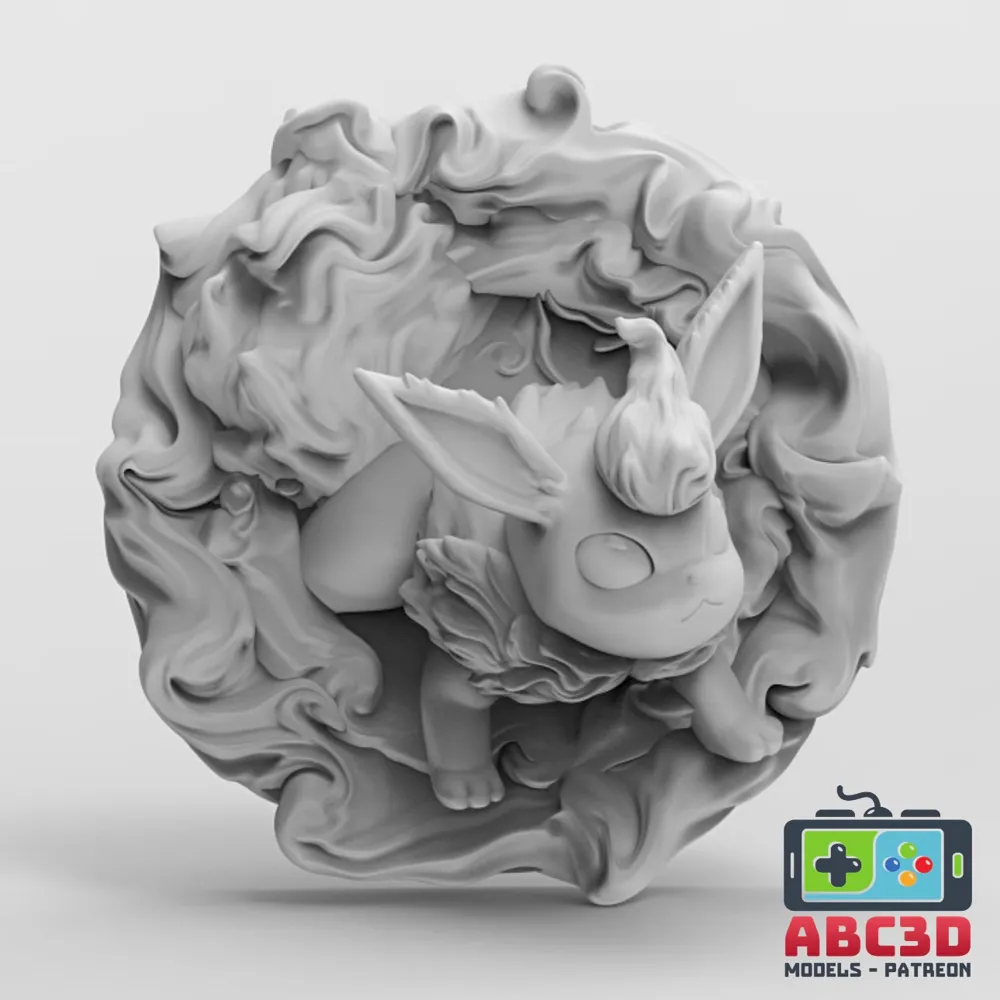Flareon Pokemon Fridge Magnet or Wall Decoration by ABC3D - MakerWorld