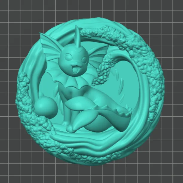 Vaporeon Pokemon Fridge Magnet or Wall Decoration by ABC3D - MakerWorld