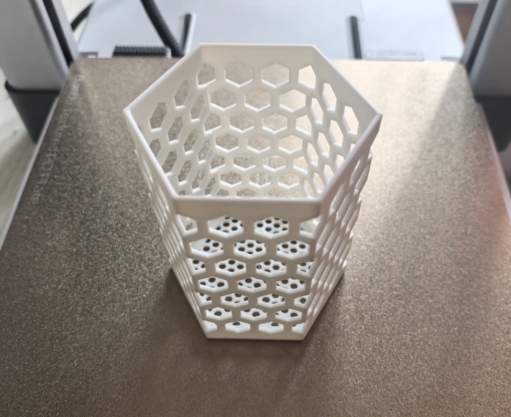 Bathroom Storage Box (Hollow Honeycomb) by Kee - MakerWorld