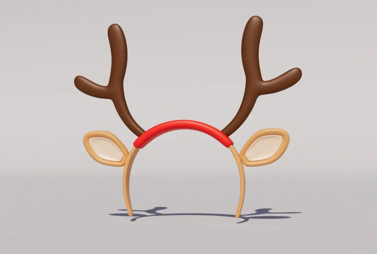 Christmas Reindeer Headband_Kids Version/Hair Hoop/Headwear by Cran ...