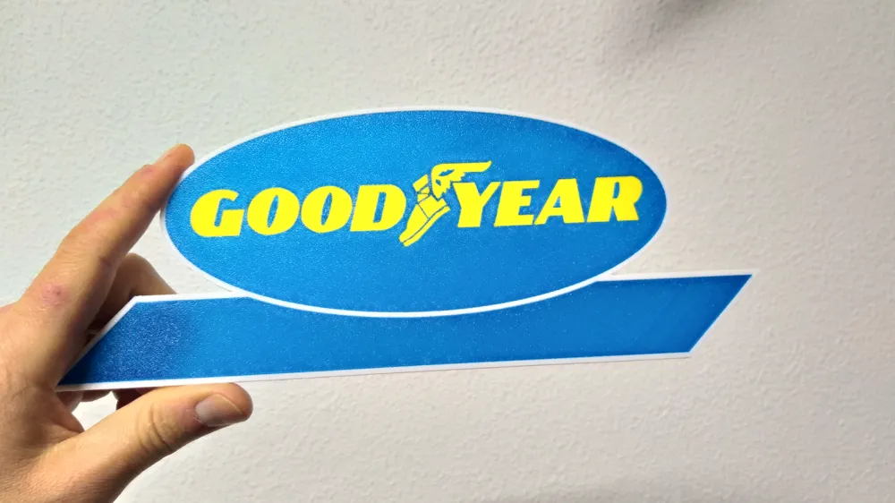 Goodyear Car Tires Logo Home Decor Sign Simplify3D - Free 3D Print ...