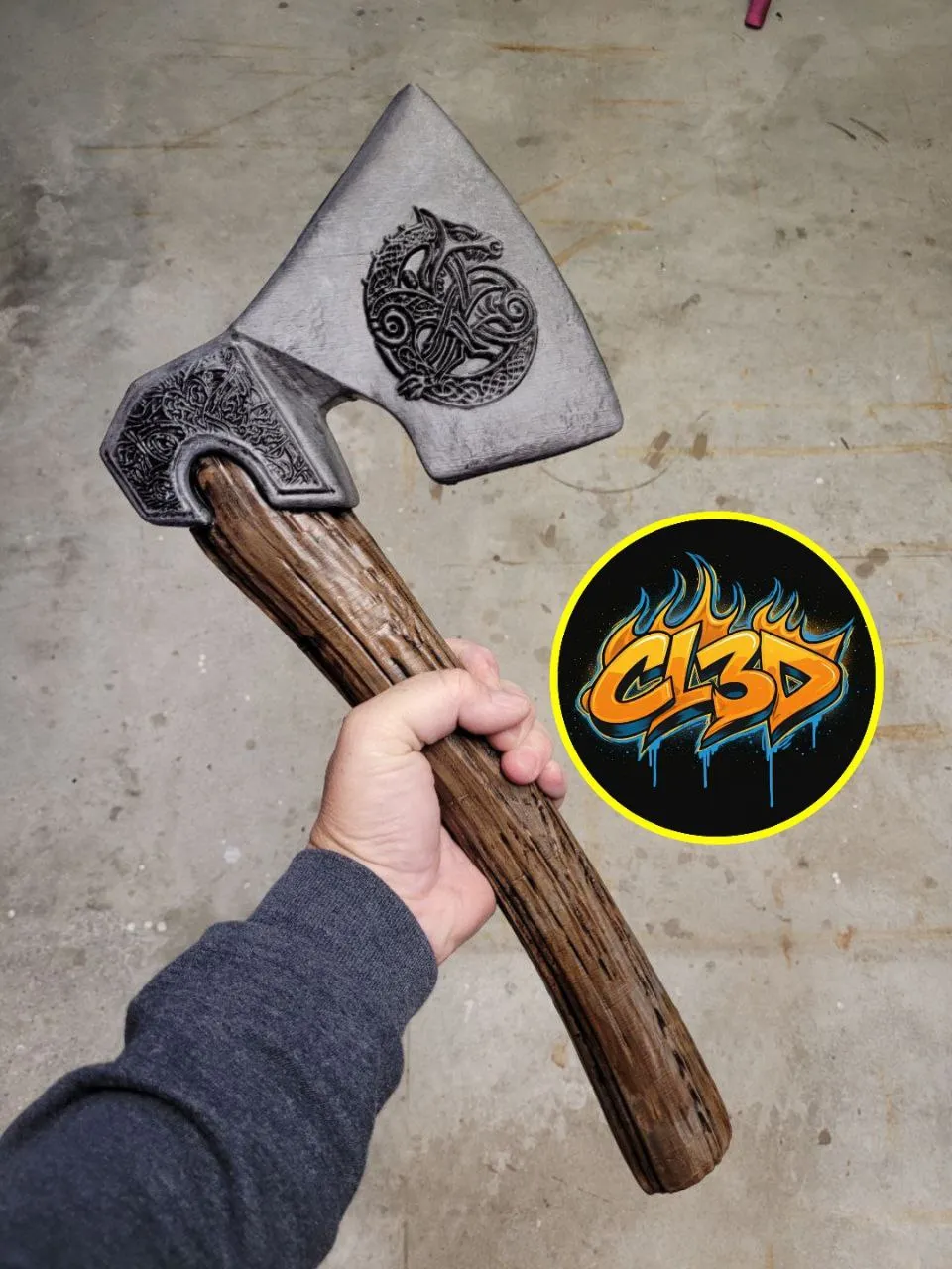 Viking Axe Cosplay / Prop by CL3D PRINTING - MakerWorld