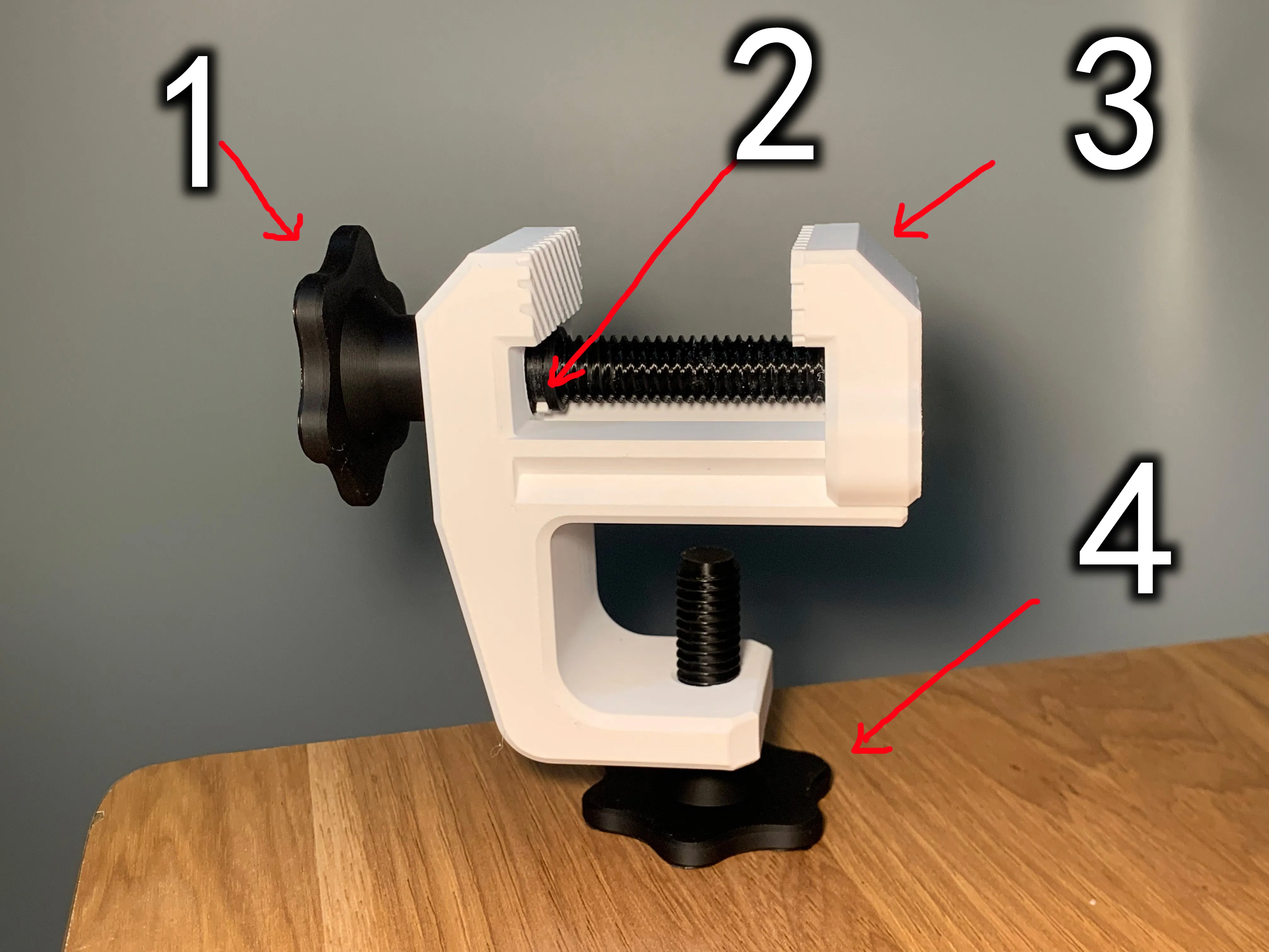 Small Vise (No Hardware Required) by Ms MakerWorld: Download Free 3D Models