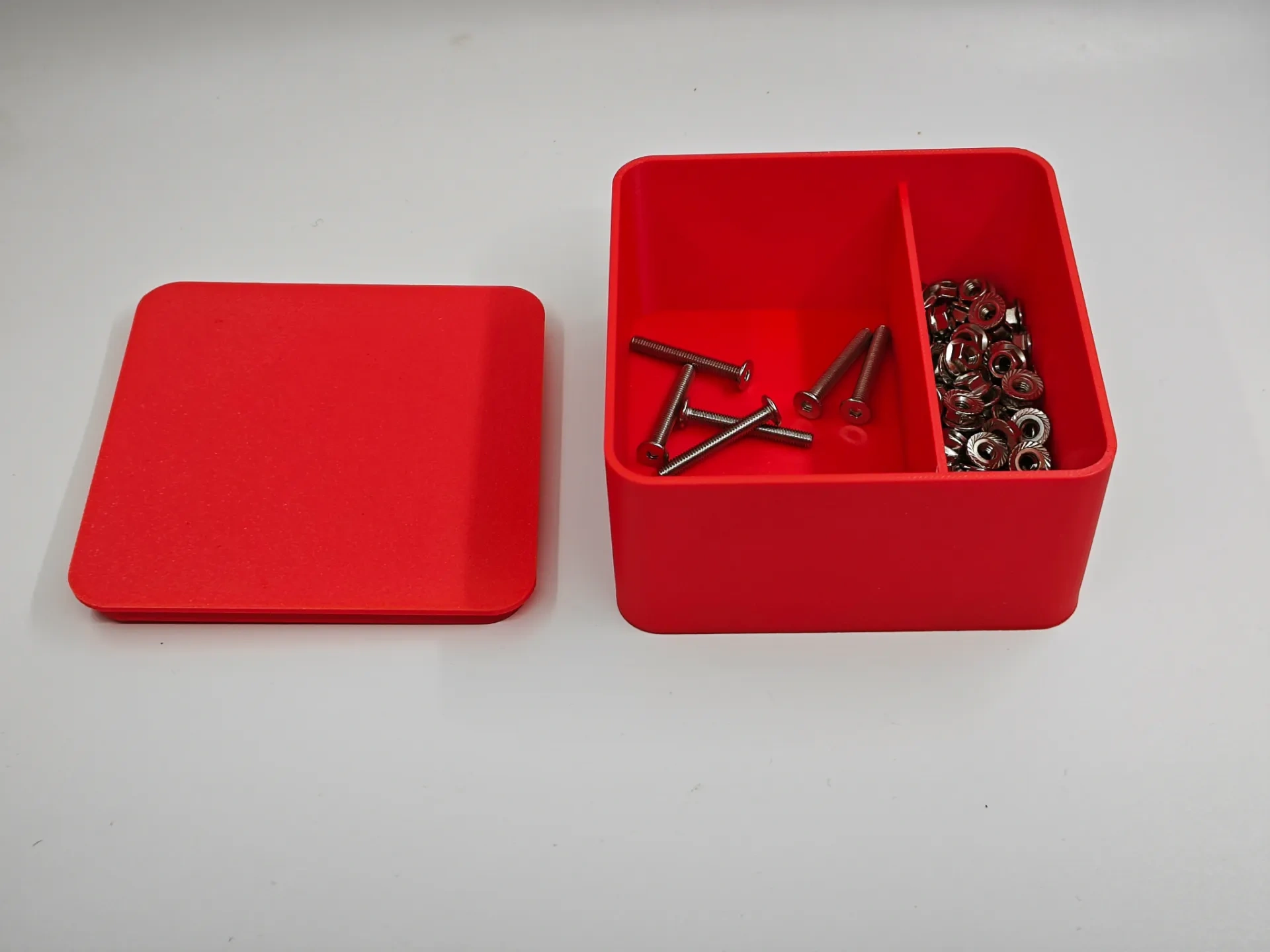 Screw and nut storage box with dividers, optimal size 100mmx100mm, with ...