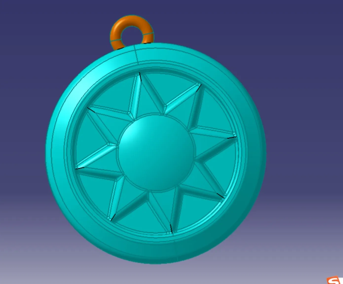 Sun Decorative Badge by 暴风雨15 - MakerWorld