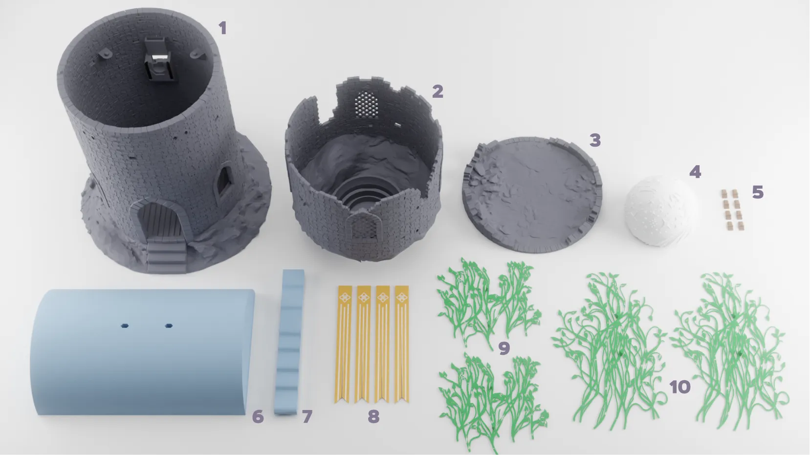 Floating Mage Tower - Magnetic Levitation Light by MaKim MakerWorld ...