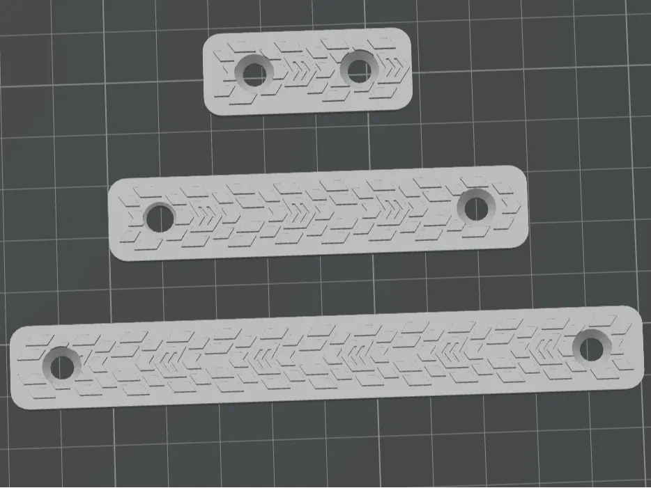 MLOK rail covers, replicating the texture of Daniel Defense rail covers ...