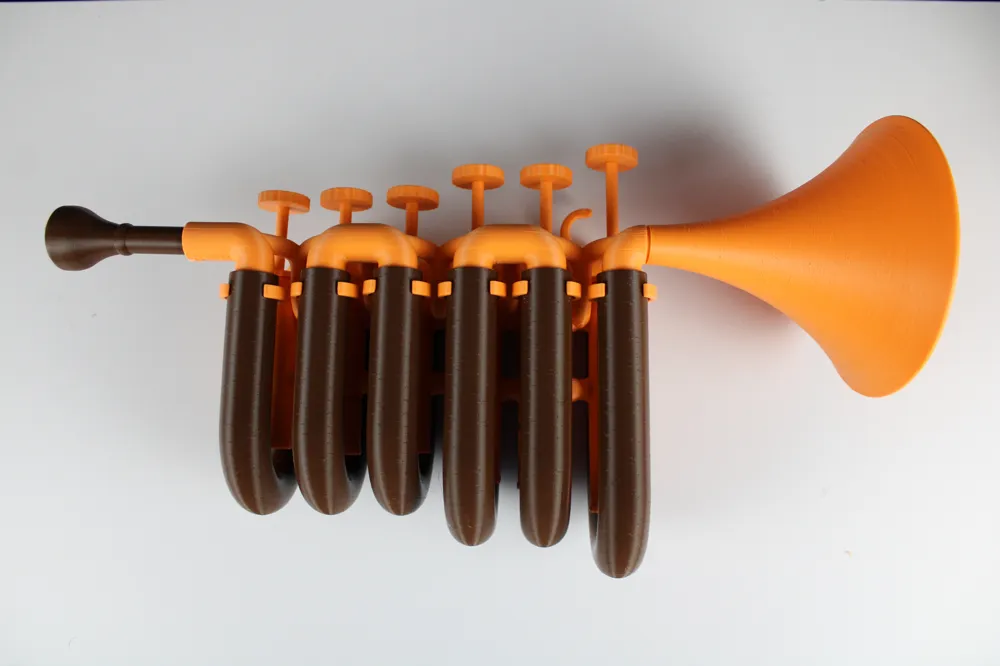 Overly-Complicated Trumpet (3d printed!) - project by GCV3D MakerWorld ...