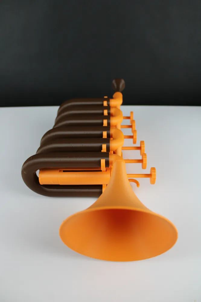 Overly-Complicated Trumpet (3d printed!) - project by GCV3D MakerWorld ...