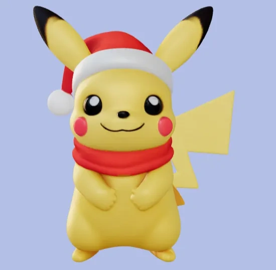 Christmas Pikachu Santa Hat by Double_yy - MakerWorld