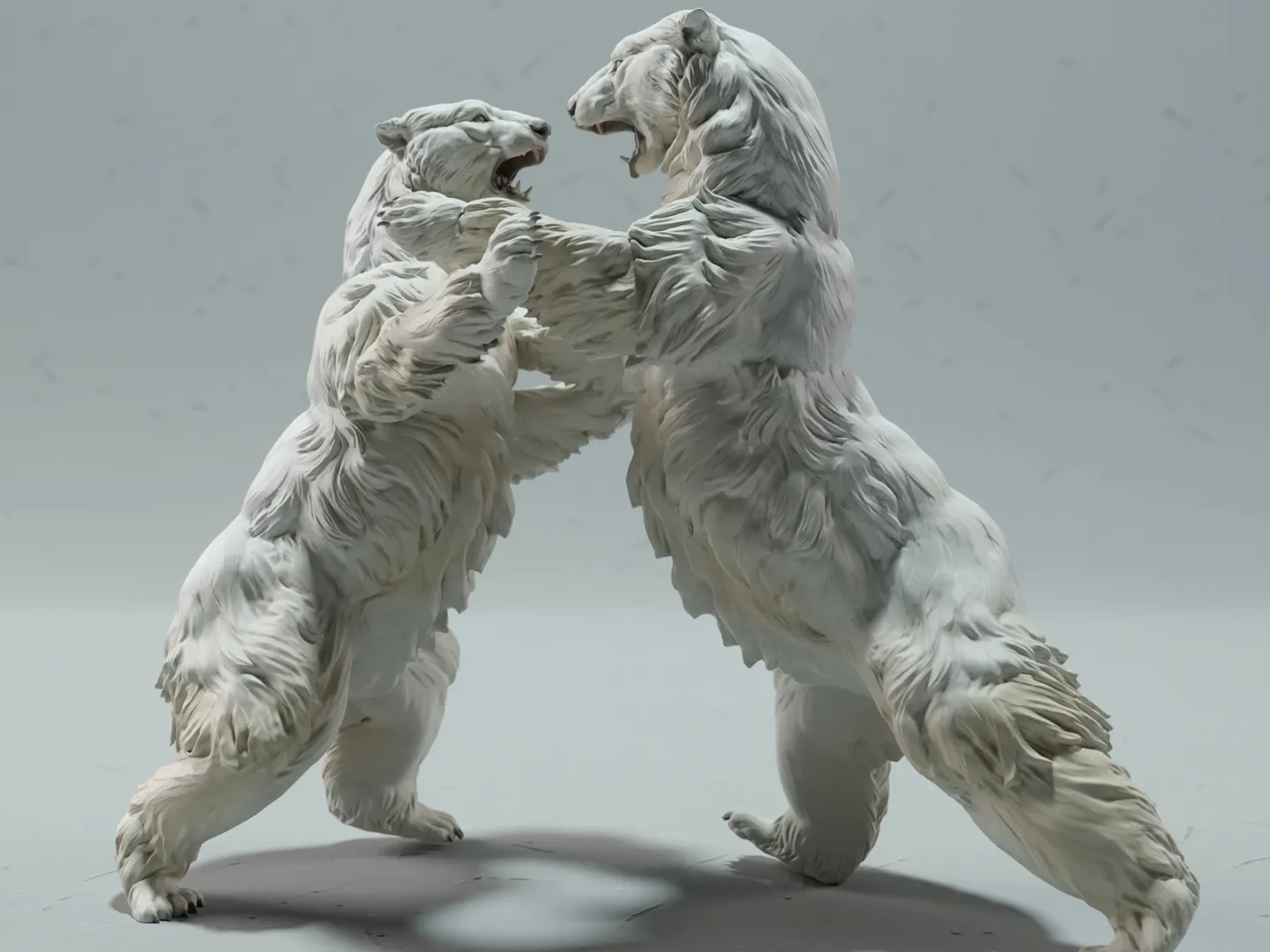 Polar bear brawl by 古点3D - MakerWorld