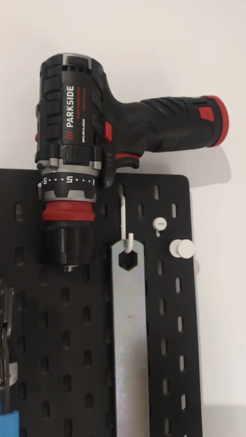 Mount for the Parkside X12V Team Drill IKEA SKADIS Remixed by ...