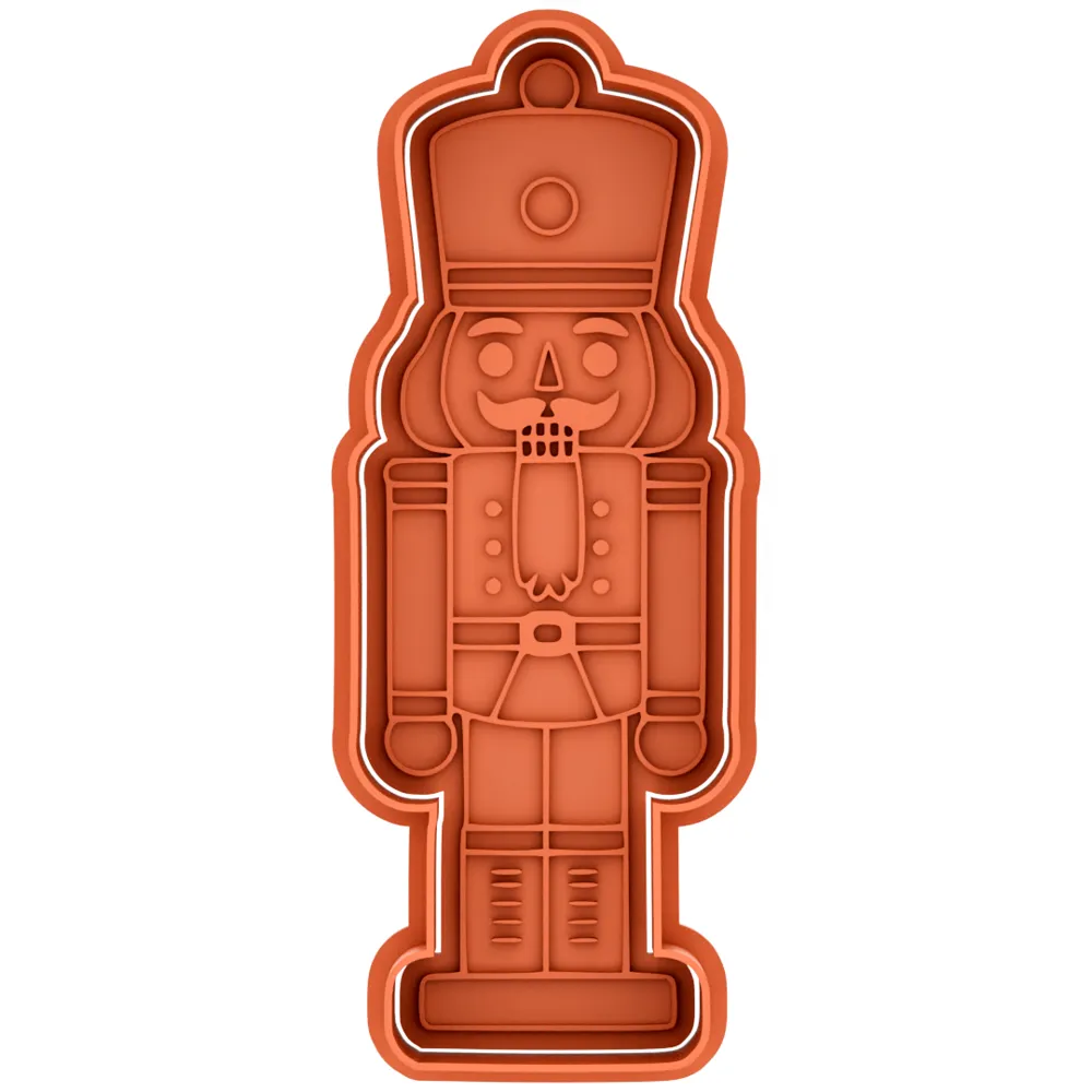 Christmas Nutcracker Big Cookie Cutter and Stamp! by Pavi - MakerWorld