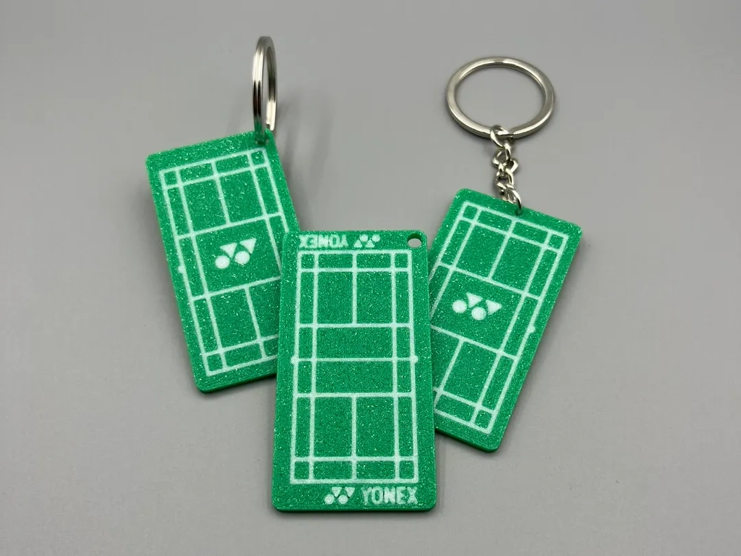 Badminton Court Keychain/Keychain by Michealfield - MakerWorld