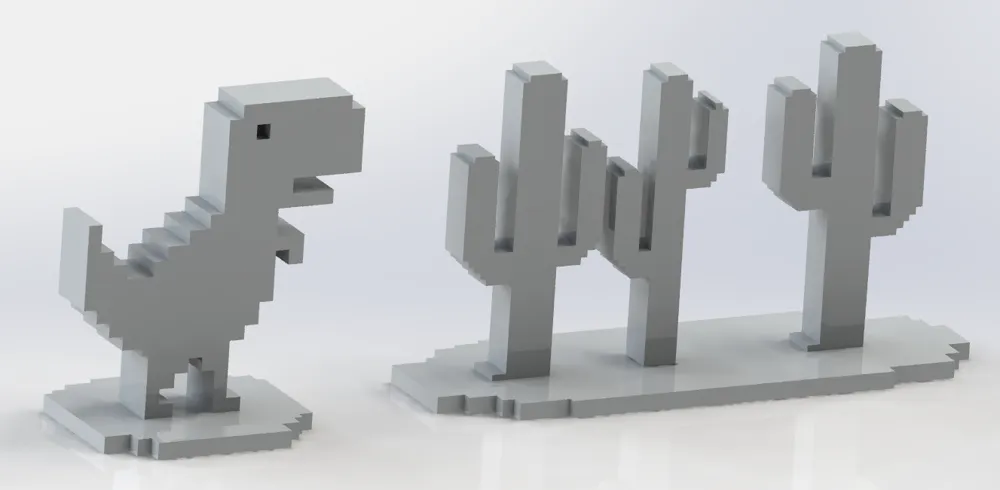 T-Rex Run - Google Chrome Offline by Dious MakerWorld: Download Free 3D ...