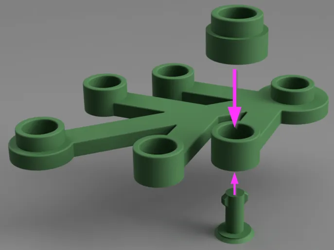 Giant Building Brick Stud Risers by rijstraketMakerWorld: Download Free ...