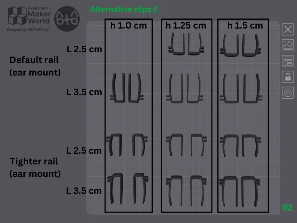 Headset Clips: Mecha Anubis Ears - Free 3D Print Model - MakerWorld