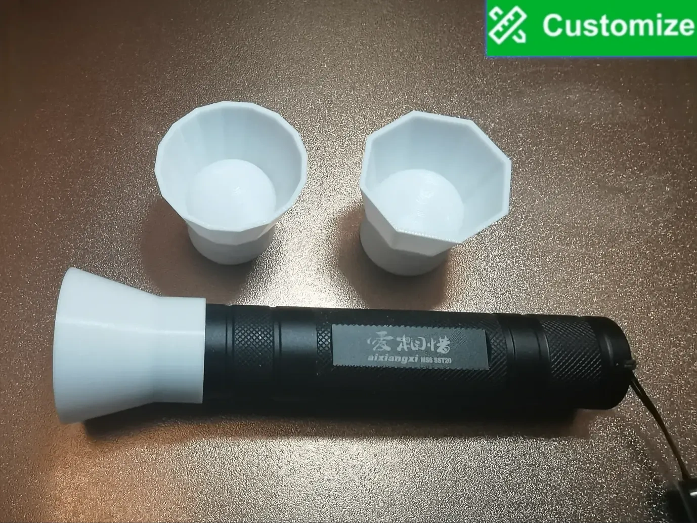 Customizable Flashlight Diffuser by 轩辕夜 - MakerWorld