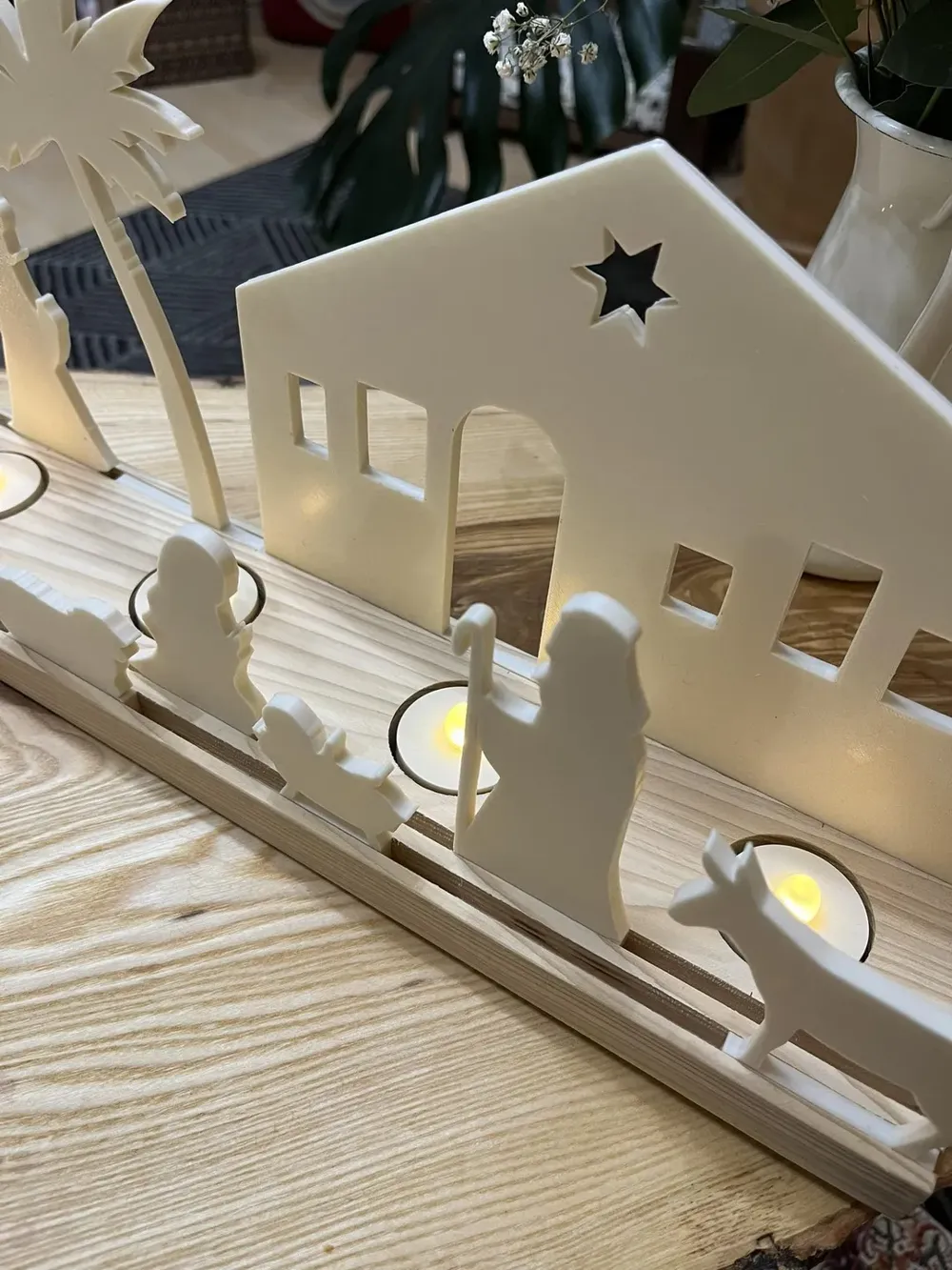 Candlestick, large nativity scene, Bethlehem by Saitolo MakerWorld ...