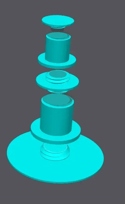 Repurposed filament spool storage drawers, spiral structure, rotatable ...