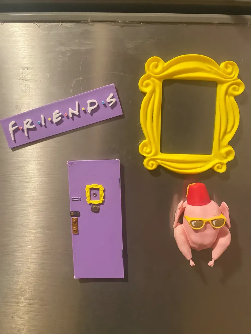 Friends Turkey Head Refrigerator Magnet by user_3935079253MakerWorld ...
