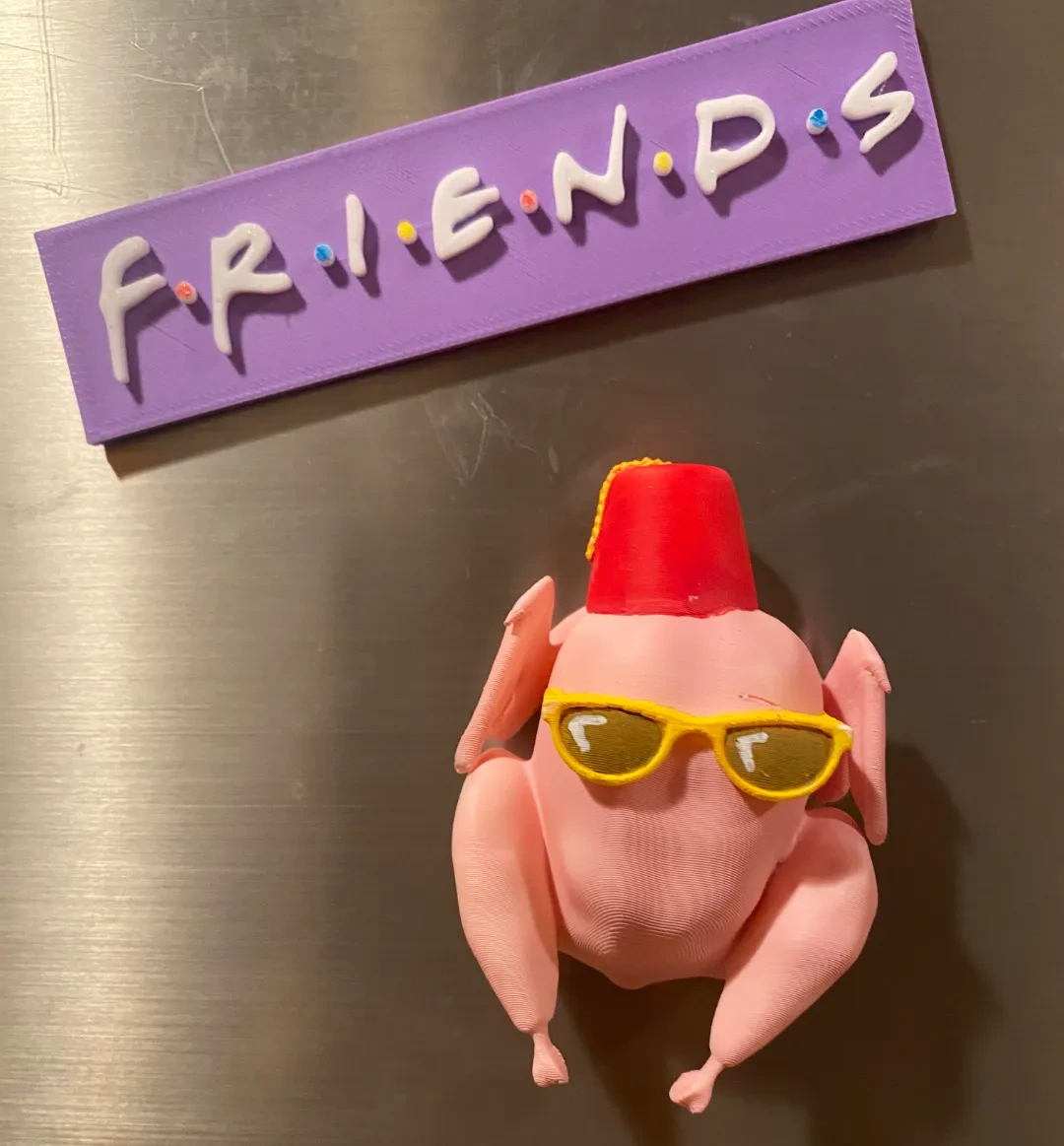 Friends Turkey Head Refrigerator Magnet by user_3935079253 - MakerWorld