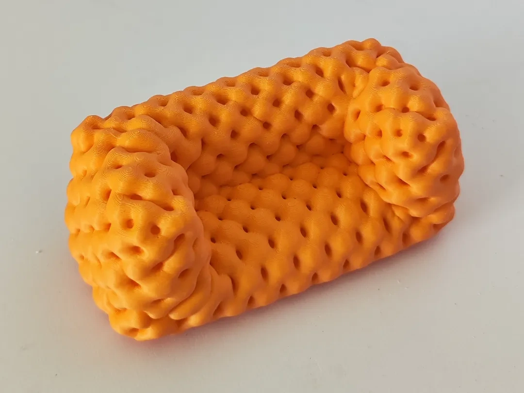 Soft Upholstered Perforated Sofa by 团吖 - MakerWorld