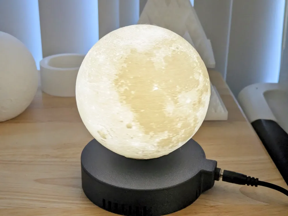 Levitating Moon - Free 3D Print Model - MakerWorld