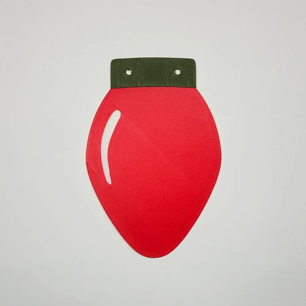 Classic Christmas Light Hanging String-Up Banner - Free 3D Print Model ...