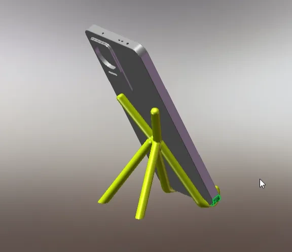 Minimalist Sturdy Phone Stand by 辣椒苦瓜白糖 - MakerWorld