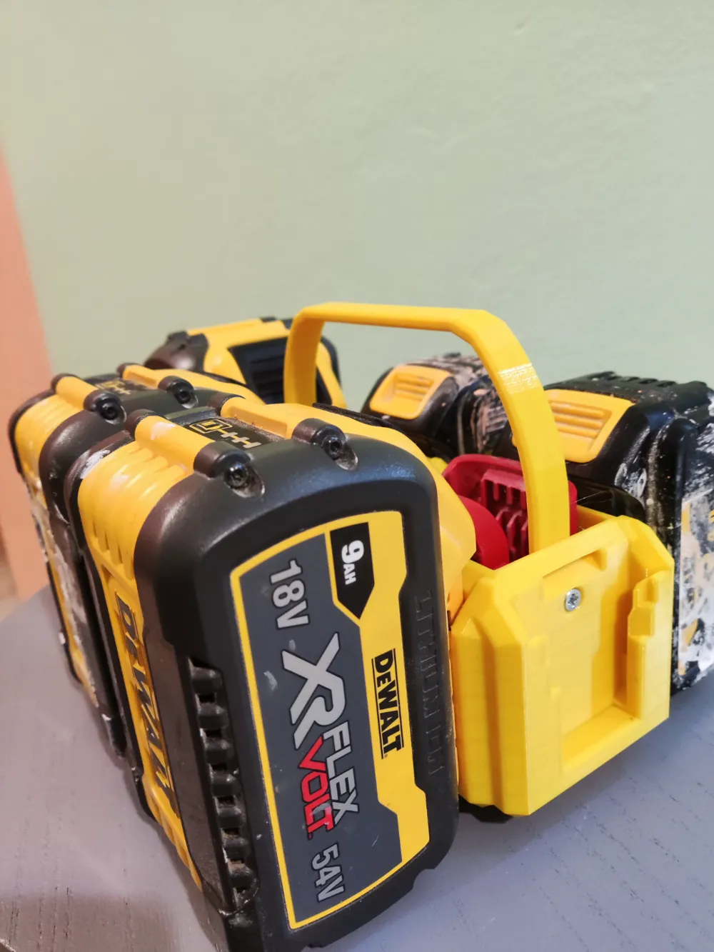 DeWALT Battery Caddy / Holder 6-Pack - Free 3D Print Model - MakerWorld