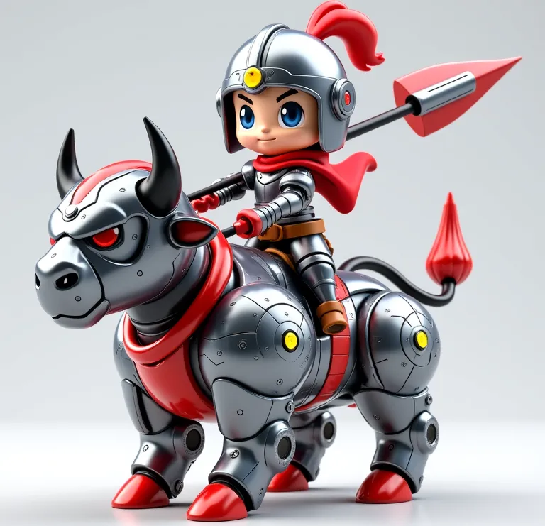 Mechanical Bull with Knight by Rajonex - MakerWorld