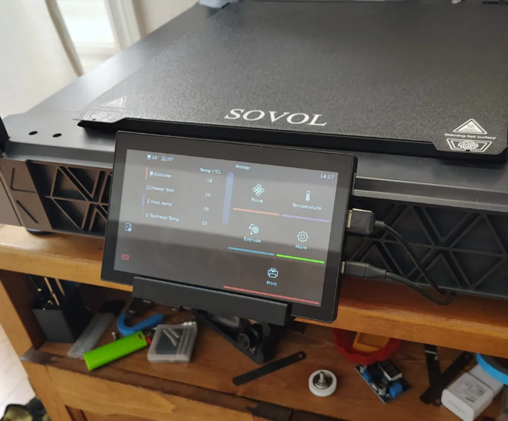 Sovol SV08 7inch screen mount by Azazel1586 - MakerWorld