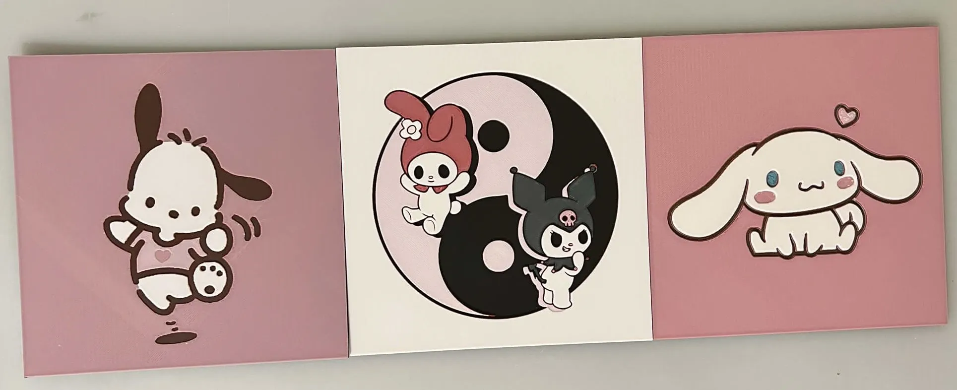 Bookmark Set: Sanrio #2 My Melody and Kuromi - Free 3D Print Model ...