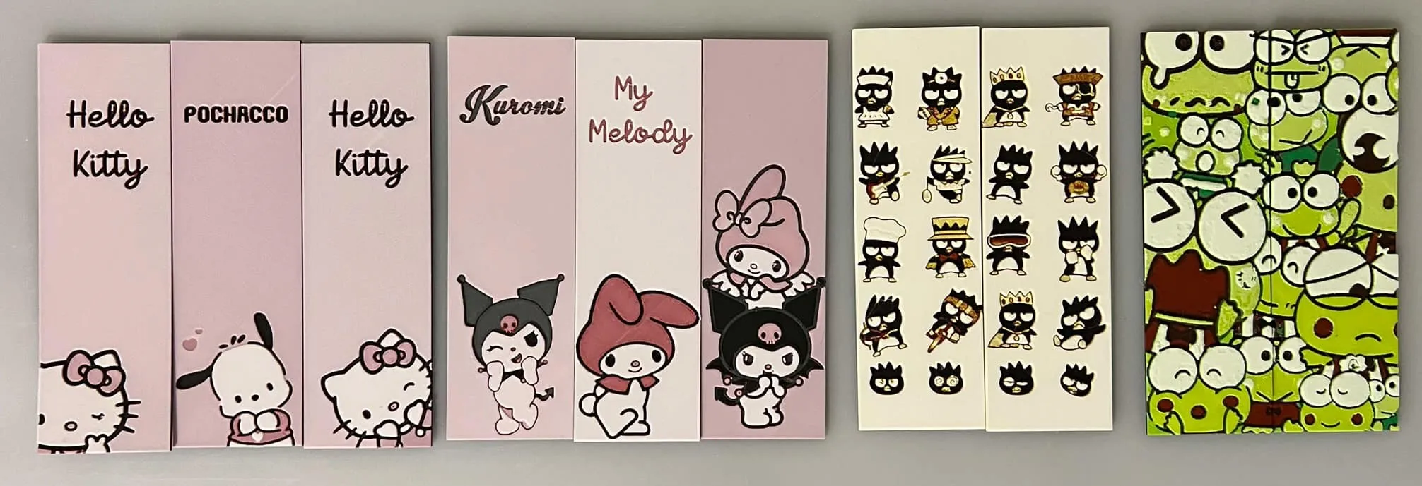 Bookmark Set: Sanrio #2 My Melody and Kuromi - Free 3D Print Model ...