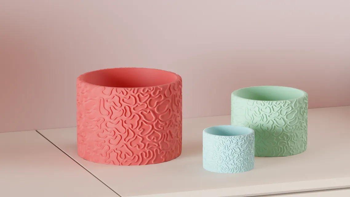 Modern Wall Mounted Plantpot. Dragon Scale Planter - Free 3D Print ...