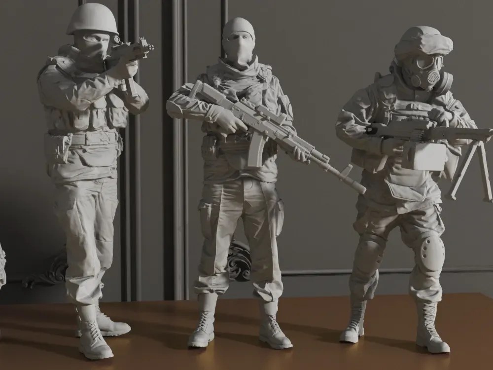 Standing Pose Soldier by 天天向上 - MakerWorld