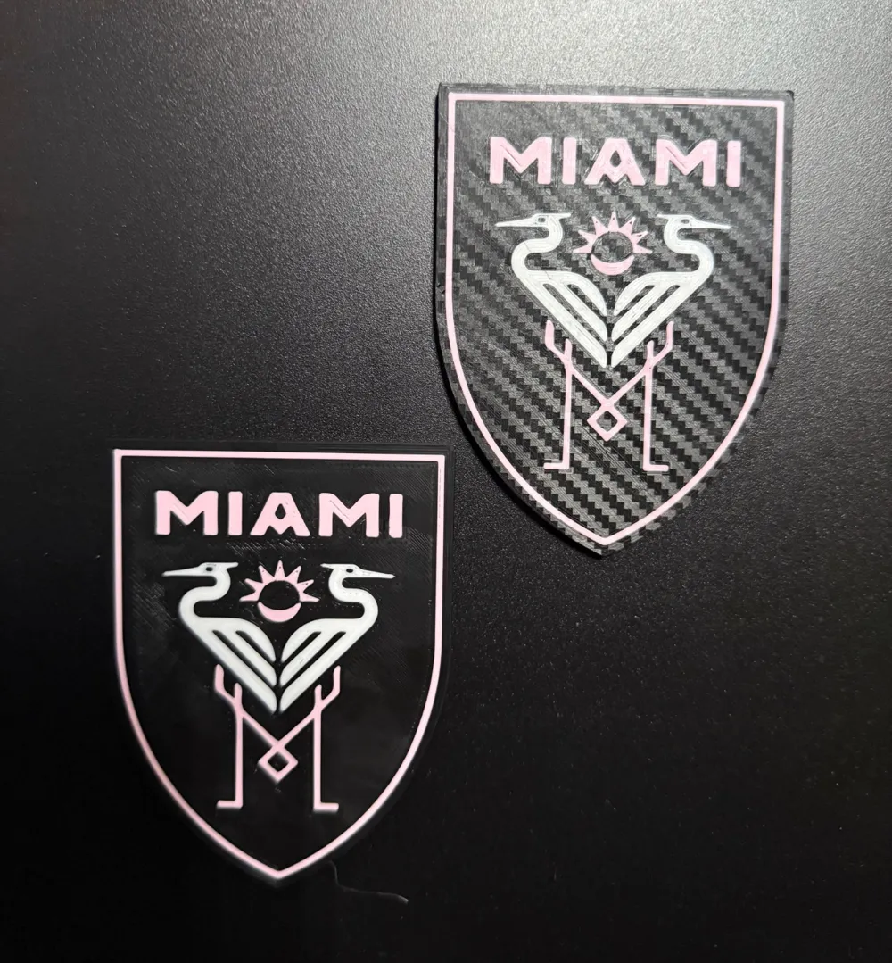 Inter Miami Fridge Magnet - Free 3D Print Model - MakerWorld