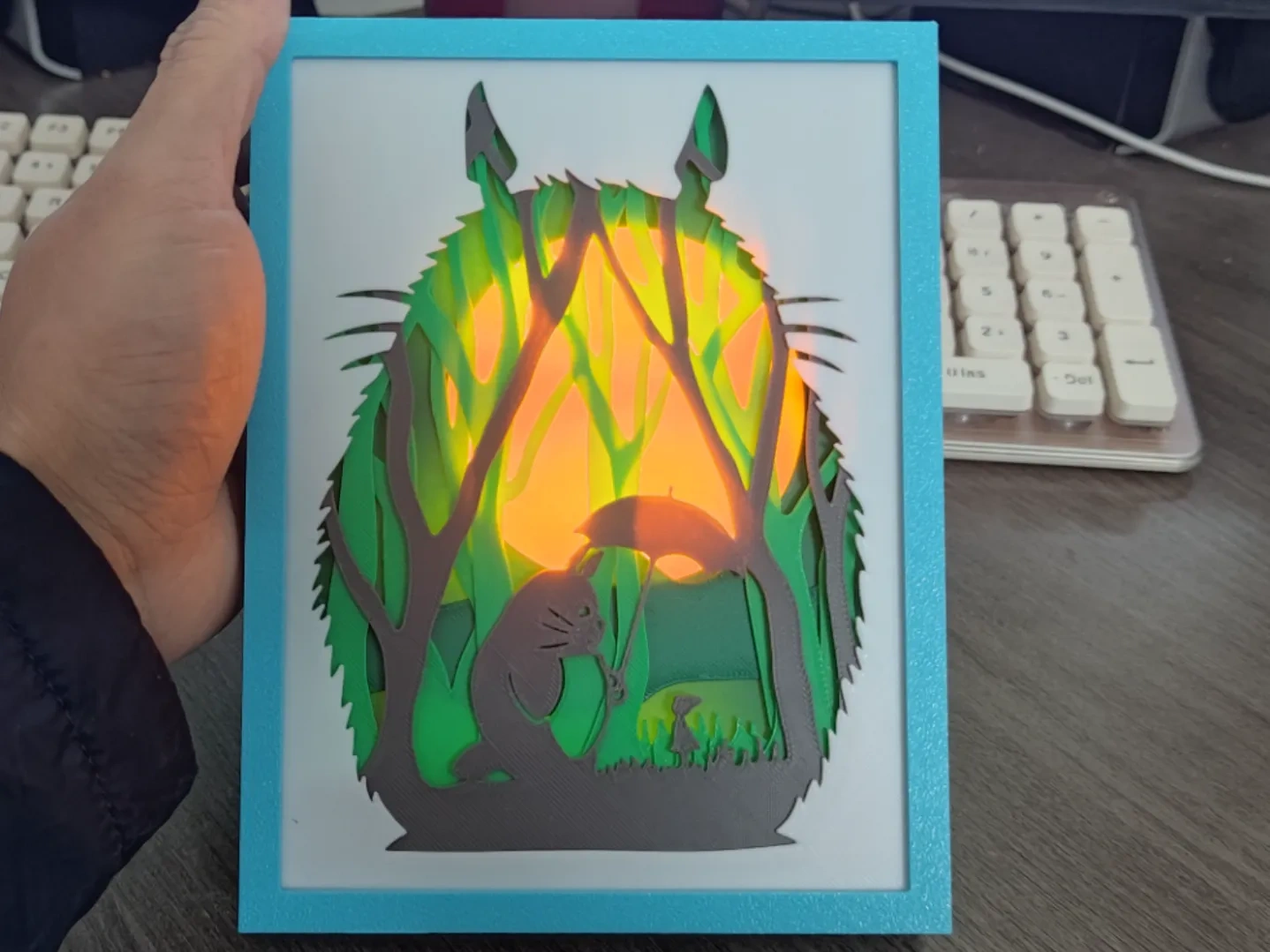 Layered Totoro Painting by 路萤3D打印 - MakerWorld